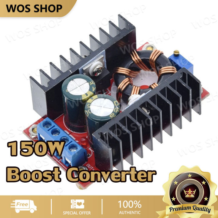 【Local Delivery】150W DC-DC Boost Converter Adjustable Voltage Regulator ...