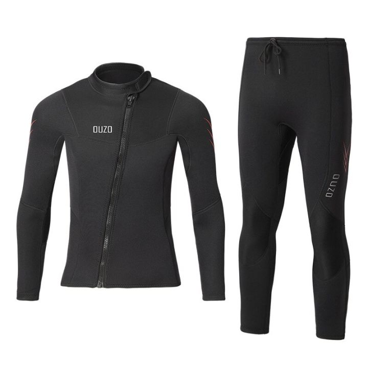 Men's 3mm/1.5mm Neoprene Wetsuit Diving Jacket Long Sleeve Diving Top ...