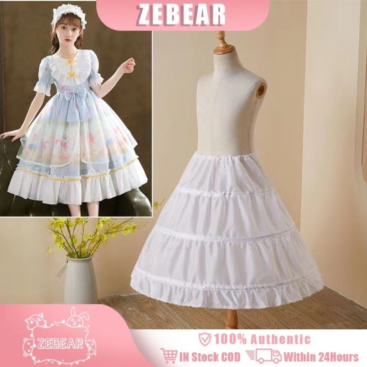 3 Hoop 2 Layer Petticoat - Kids Dress Flower Girls, Princess Crinoline ...