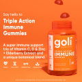 Goli Nutrition Triple Action Immune Gummies - For Immune system ...
