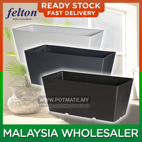 39cm (bottom 24.4cm) - Felton Planter Box FBL2653 Flower Pot with Hole ...