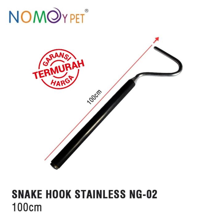Snake Hook Tongkat Ular Retractable Black Stainless Steel Telescoping Snake Catcher NOMOY 66cm ...