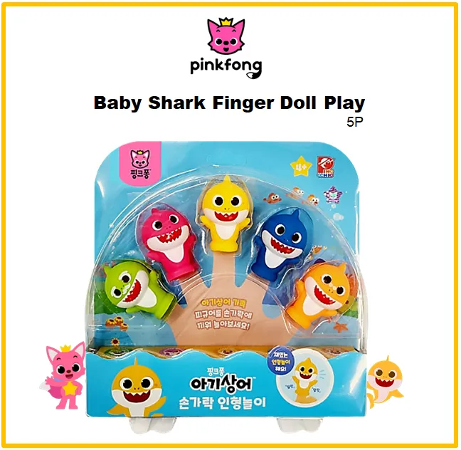 [Pinkfong] Baby Shark Finger Doll Play 5p | Lazada