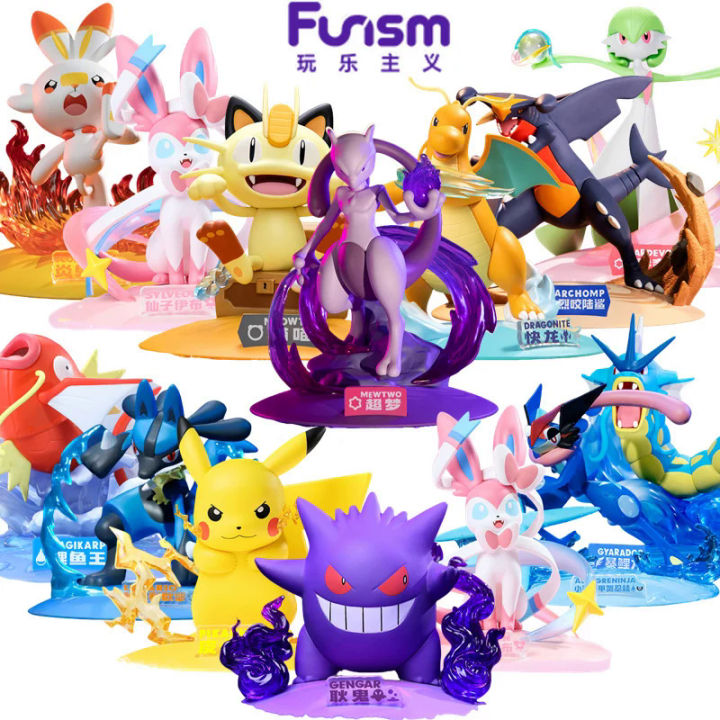 FUNISM asal POKEMON tindakan angka Gengar Pikachu Greninja Sylveon Mewtwo Dragonite Garchomp ...