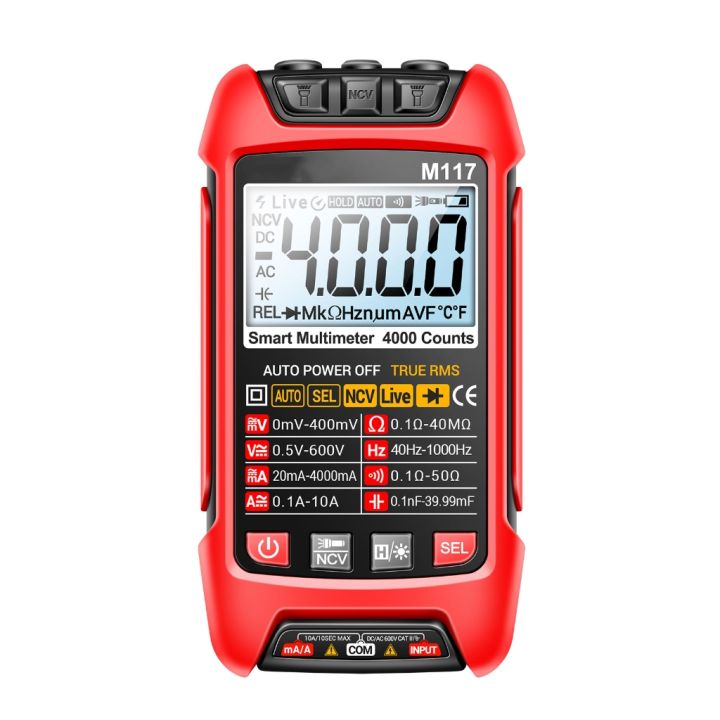 Digital Multimeter Voltages Resistance Continuitys Measurement Tester ...