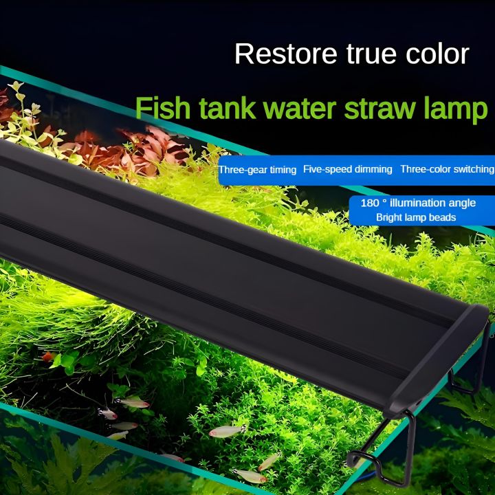 Fish tank light LED Aquarium Light with RGB, Timer, 5 Brightness & 180 ...