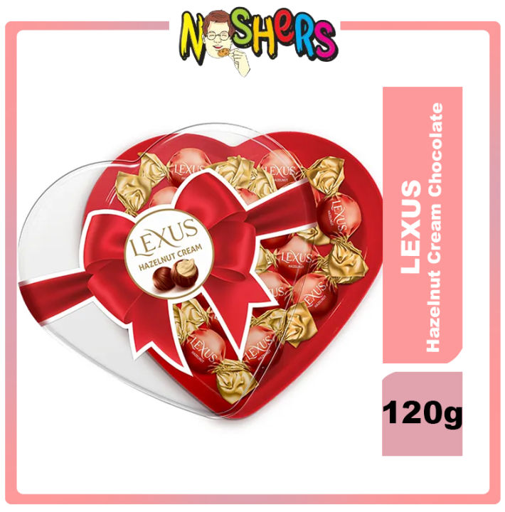Noshers Lexus Chocolate Lexus Hazelnut Cream Heart Chocolate 120g ...