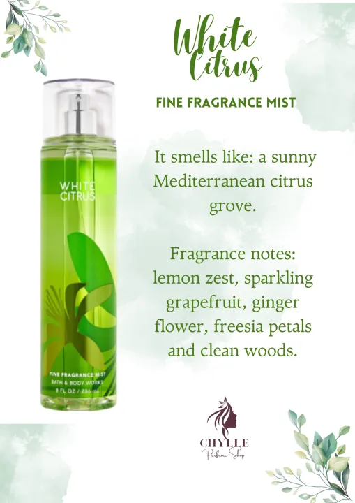 White Citrus Fine Fragrance Mist in Trial Sizes Only | Lazada PH
