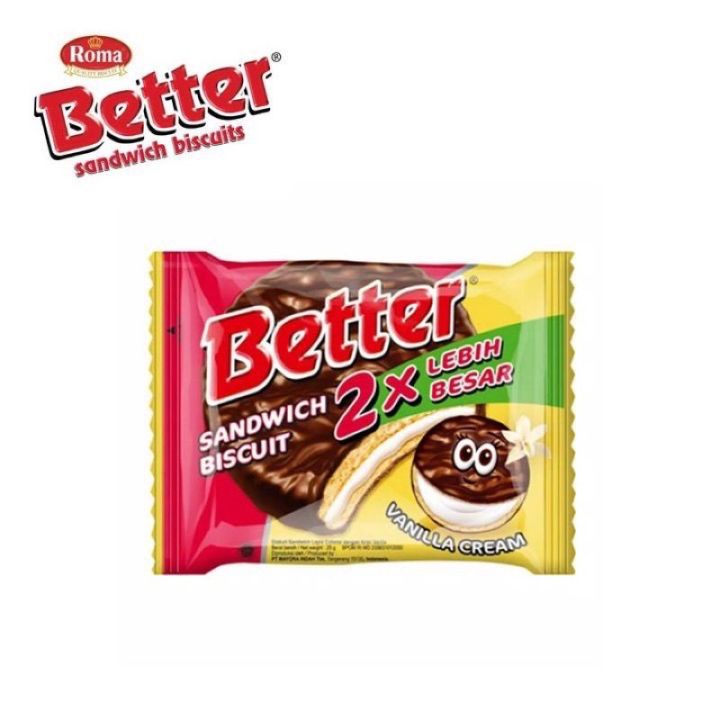 BETTER Snack Biskuit Sandwich 22Gram | Lazada Indonesia