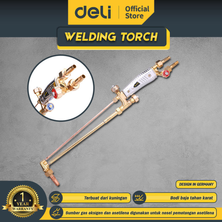 Deli Welding Torch / Blander Las Tembaga Presisi yang Tepat Perkakas DL ...