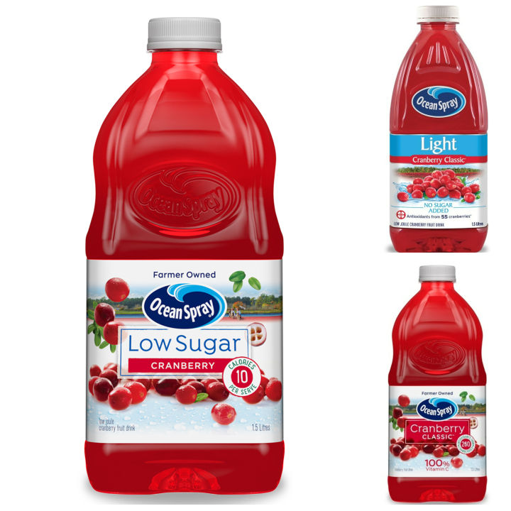 Ocean Spray [Light Cranberry Classic / Cranberry Classic / Low Sugar ...
