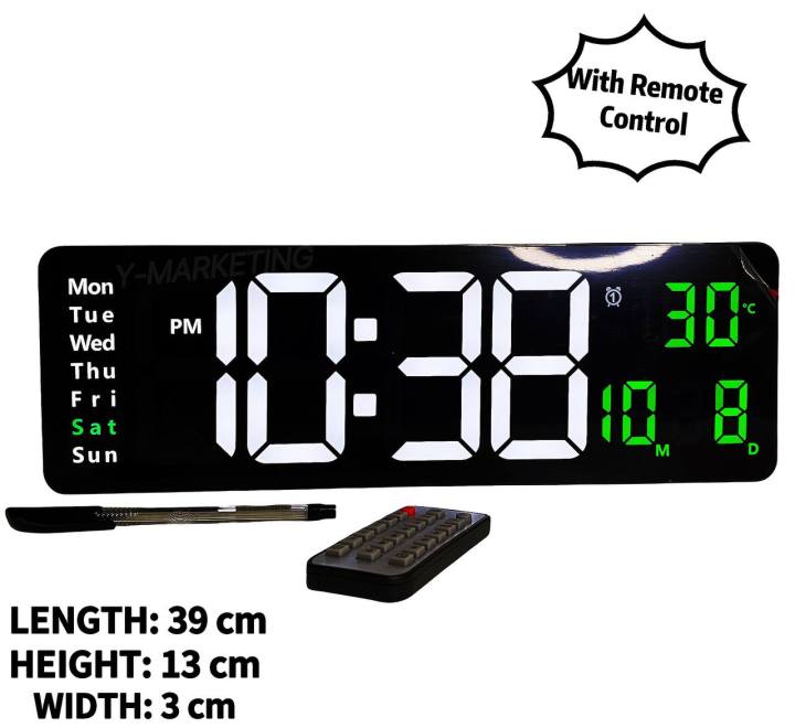 (6626) LARGE Digital Alarm Clock with Remote Control Can TIMER ...