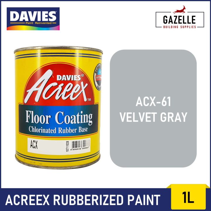 Davies Acreex Rubberized Floor Paint Velvet Gray - 1L | Lazada PH