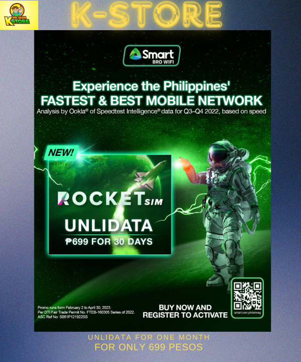 SMART Bro Rocket SIM 549 with 30 Days 24GB+2GB per Day - KSHIM STORE | Lazada PH