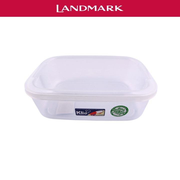 Klio Rectangle Food Keeper Large 1350ml With Ocean Colored Cover ...