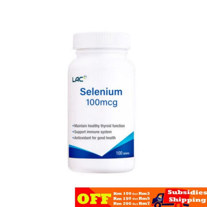 LAC Selenium 100 mcg Tablet (100'S) | Lazada