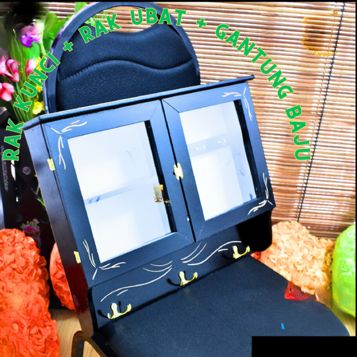 Rak Kunci + Ubat + Sangkut Baju + Surat Besar Kecil Hitam Putih IKEAS ...