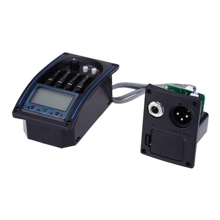 EQLC-4 4-Band EQ Equalizer System Acoustic Guitar Preamp Piezo Pickup ...