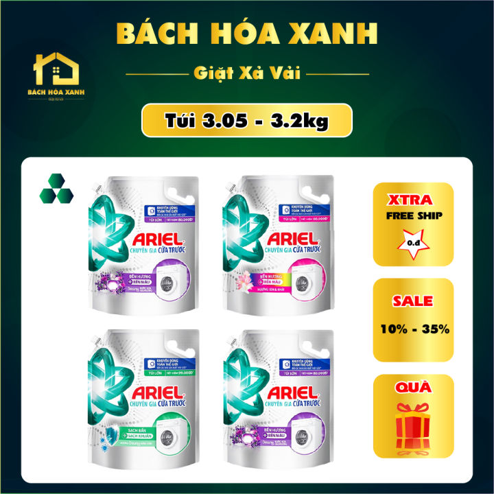 Nước Giặt Ariel Cửa Trước Nhiều Mùi Hương Túi 32 305 Kg Lazadavn