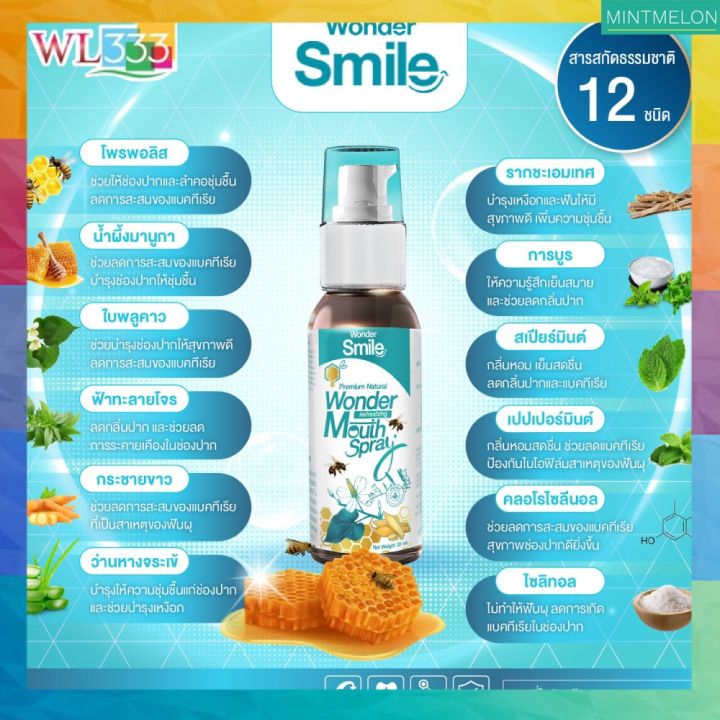 [1แถม1]Wonder Smile Mouth Spray-สเปย์ วันเดอร์สมาย ส่งฟรี พร้อมส่ง ...