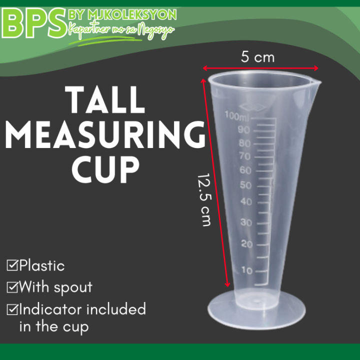 Measuring Tall Cup for Liquid 100ml Fructose Milk Coffee Milktea ...