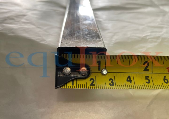 Stainless Steel Rectangular Tube 1/2" x 1" x 1 Meter Length (1.2mm ...