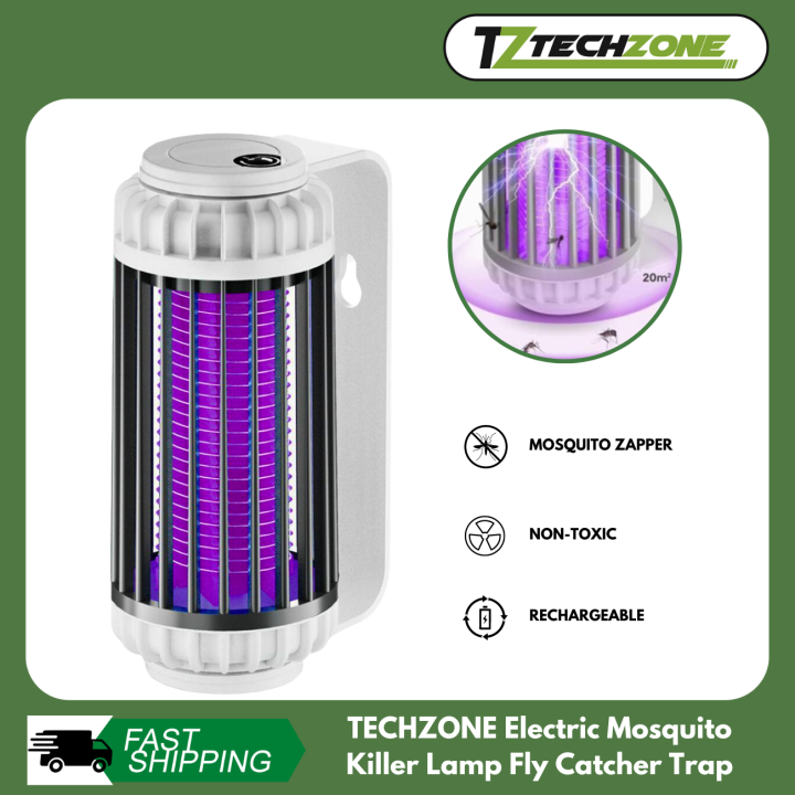 TECHZONE Electric Mosquito Killer Lamp Fly Catcher Trap Rechargeable ...