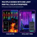 400LED Colorful LED Curtain Lights with Remote & APP Control, Dynamic RGB Mood Lighting,Hanging ...
