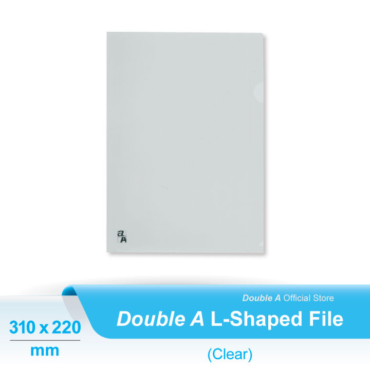 Double A L-Shaped File (Clear) 12pcs/pack | Lazada