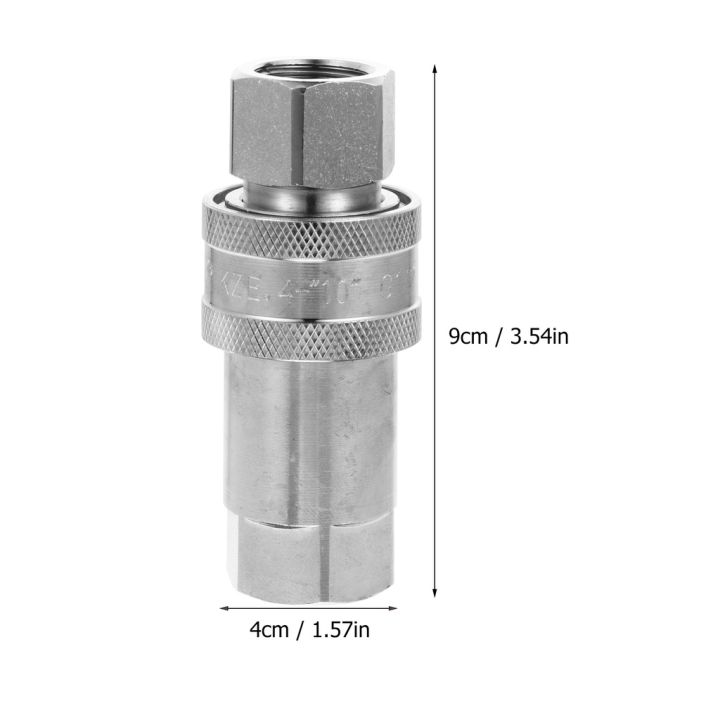 Hydraulic Connector Hose Fittings Coupler High Pressure Fluid Quick ...