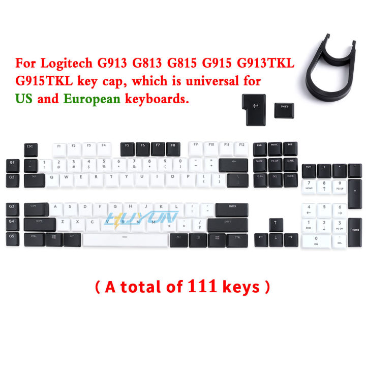 A full Set Keyboard Replacement Two-color keycaps for Logitech G813 ...