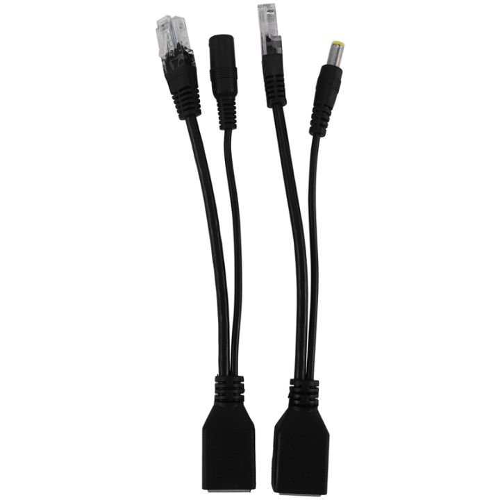 Poe Adapter Cable Rj45 Injector Splitter Kit Tape Screened Passive ...