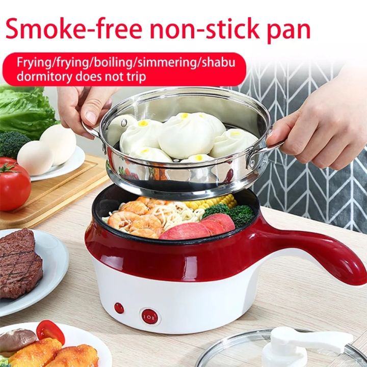 MH Electric Multi-Cooking Pot Rapid Heating Nonstick Stir Fry Pan Food ...