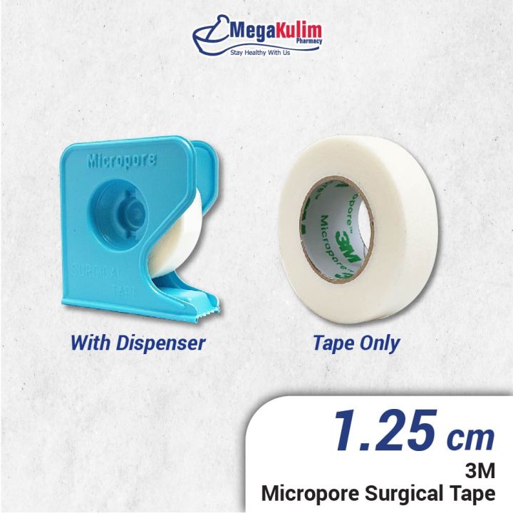 3M Micropore Surgical Tape (1.25cm 2.5cm 5cm 7.6cm) With Without Dispenser 9.1MRoll | Lazada PH