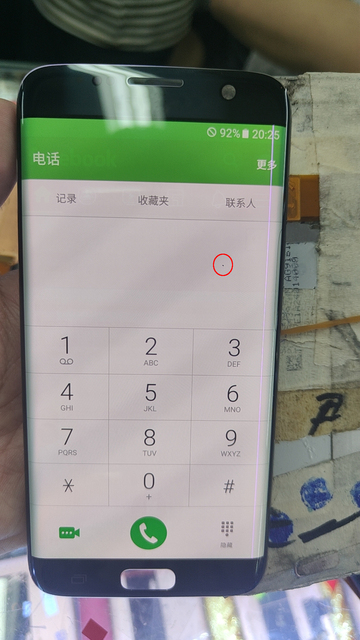 จอ LCD แบบดั้งเดิมพร้อมรอยไหม้ Samsung Galaxy S7 Edge G935ชิ้นส่วนจอ ...