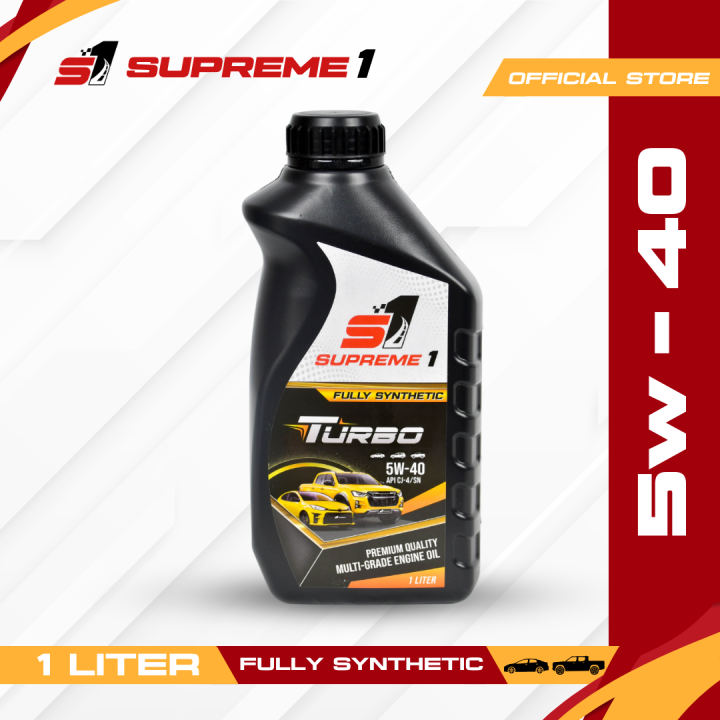 Supreme 1 Turbo 5w-40 CJ-4/SN 1 LITER DIESEL/GASOLINE (ENGINE OIL ...