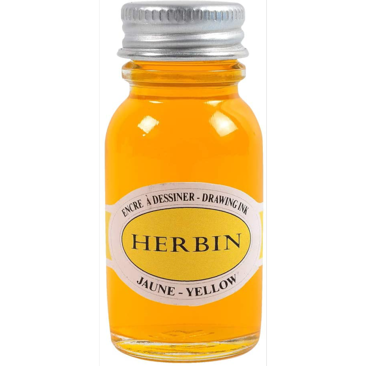 หมึก ดรออิ้ง สีเหลือง 15 ml Bottle of Watercolour Drawing Ink, Jaune ...
