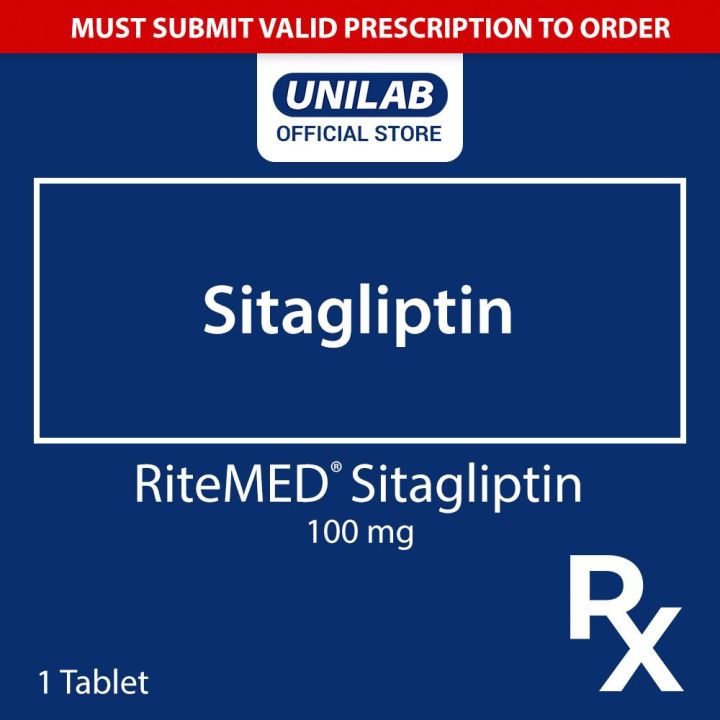 RX RiteMED Sitagliptin 100mg Tablet - Unilab | Lazada PH