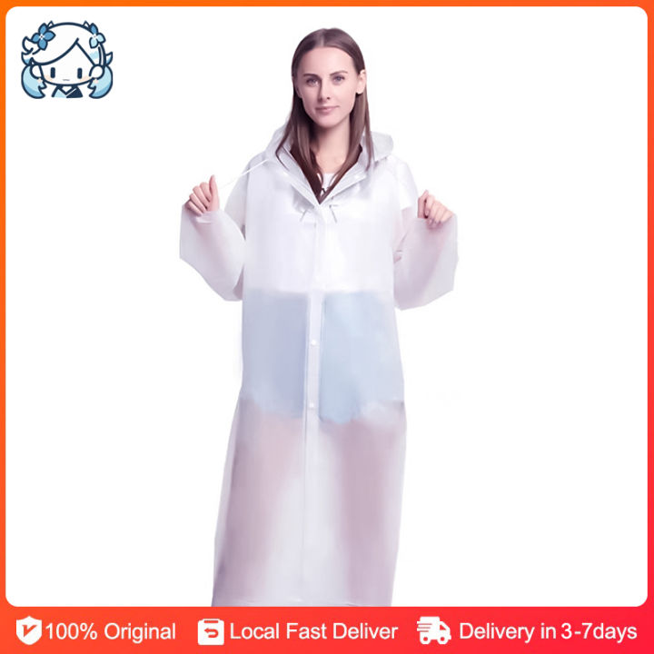 EVA Thick Non-Disposable Raincoat Impermeable Waterproof Outdoor Hiking ...