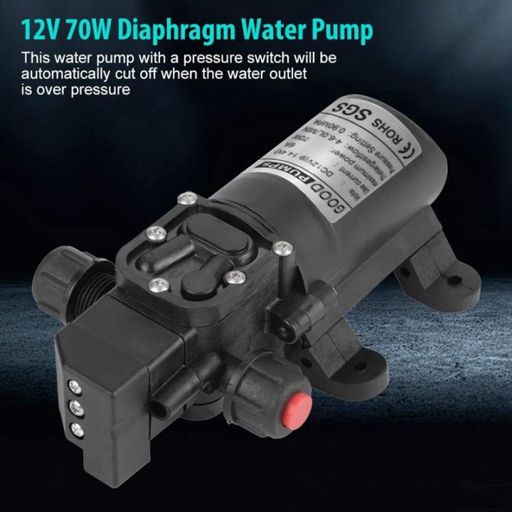 12V Water Pump, 12 Volt Water Pump, DC 12V 6A 70W Electric Water Pump ...
