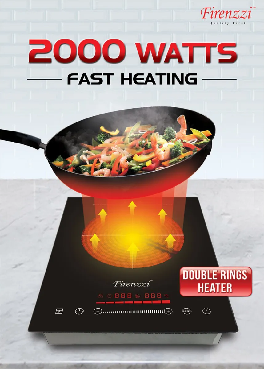 Firenzzi FRC-1055 (BUILT-IN & FREE STANDING) Single Ceramic Cooker with ...