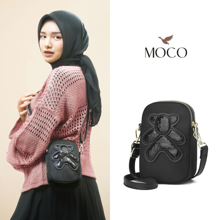 MOCO Fashion Tas HP Selempang Wanita Sling Bag Mini Beruang 2831 | Lazada Indonesia