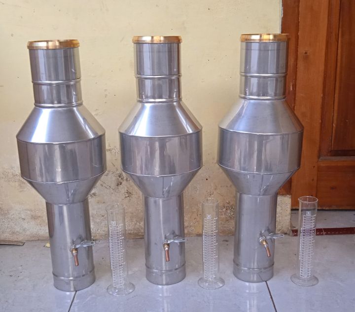 OMBROMETER alat penakar hujan manual OBS STENLISS + glas ukur pyrex 250 ...