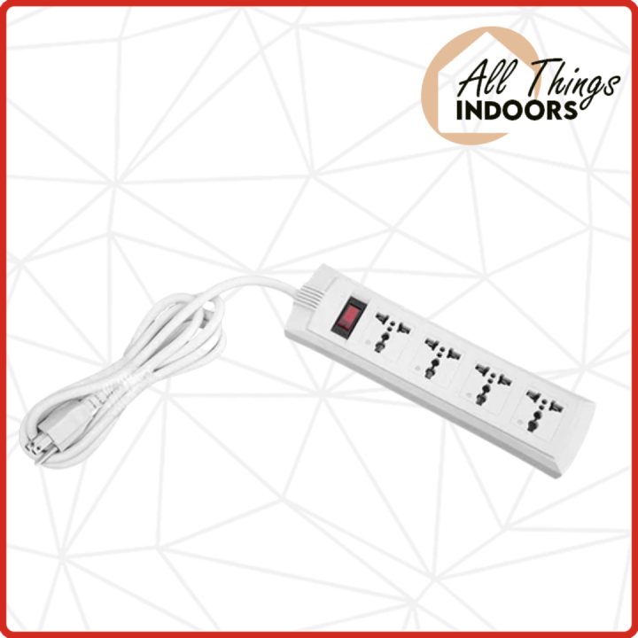 Omni Universal Outlet Extension Cord 4 Gang with Switch 1.83 Meter Cord ...