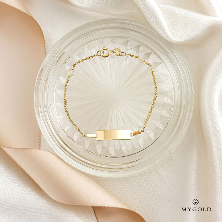 Cute Kids ID Bracelet in 18K Italian Gold Authentic & Pawnable by ...