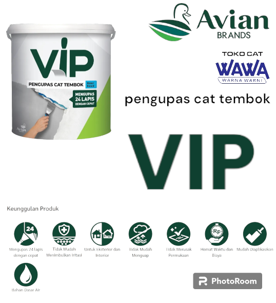 VIP Paint Remover Water Based cairan pengupas cat tembok berbahan dasar ...