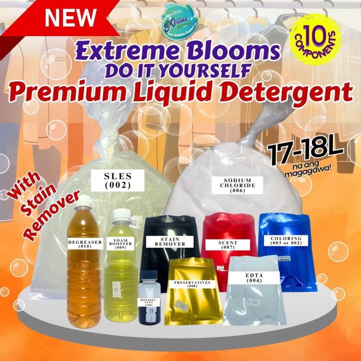 DIY Laundry Liquid Detergent 17 liters yield 10 Components | Lazada PH