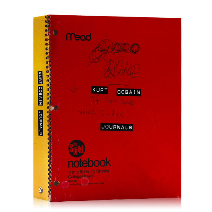 English original Kurt Cobain: Journals kotkoben: Diary Nirvana ∝ ...