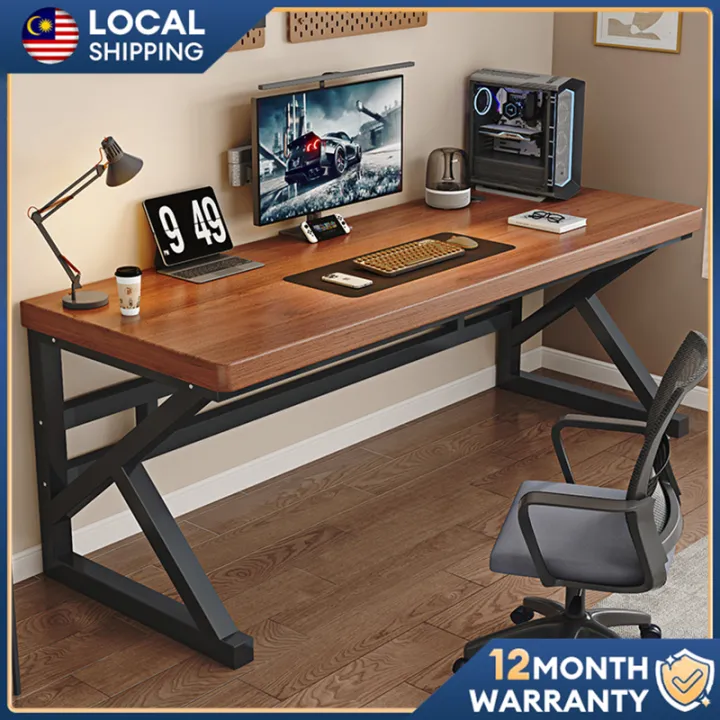 TableTrove Solid Wood Gaming Table - Kayu Tebal 120/140cm, Anti-Scratch ...