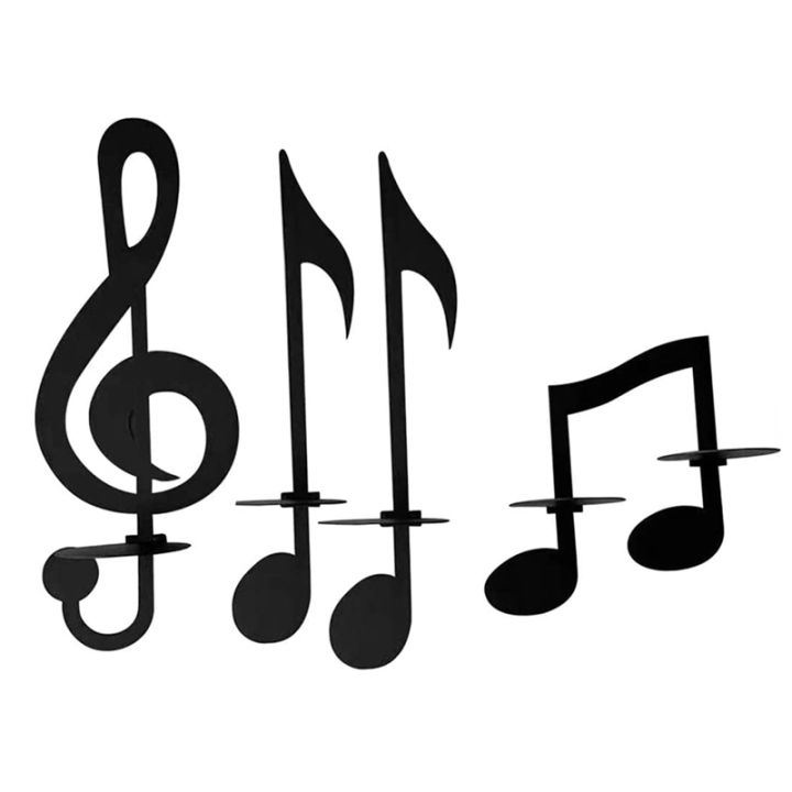 Music Notes Candle Holders Wall Mount Hanging Music Notes Candle ...